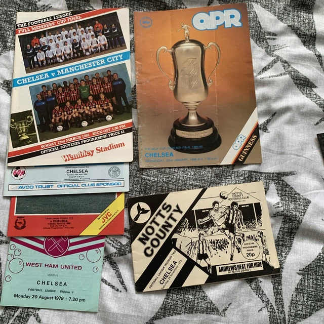 JOB LOT OF Chelsea Match Day Programs 37 In Total ,Years From1979-1986 ...