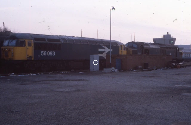 35MM SLIDE BRITISH Railway Br Diesel Class 56 - 56093 At Thornaby 1980 ...