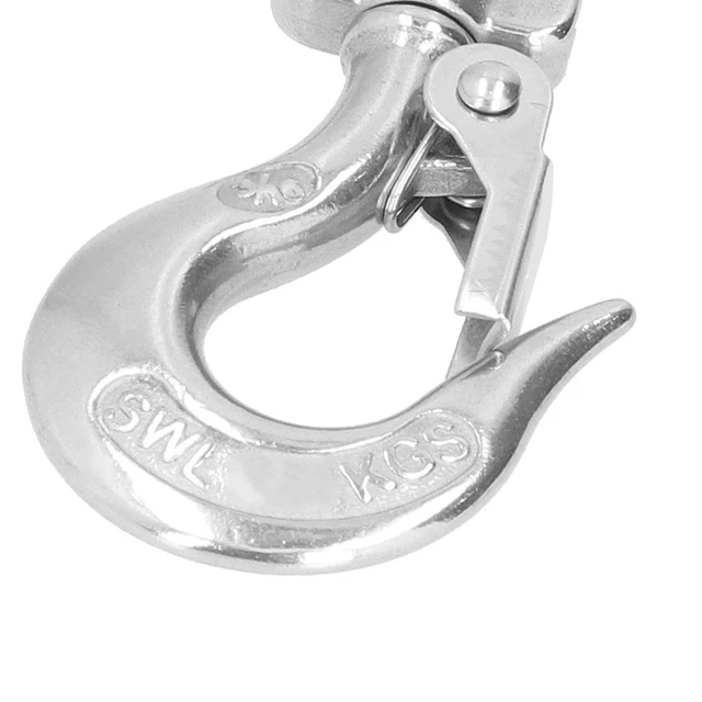 (1000KG)) TRUCK CRANE Slip Hook Lifting Clevis Chain Hook 2Pcs 304 £38. ...