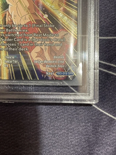 DRAGON BALL SUPER card DBS Final Strike Bardock TB3-019 SPR Beckett BGS 9.5 $150.00 - PicClick AU