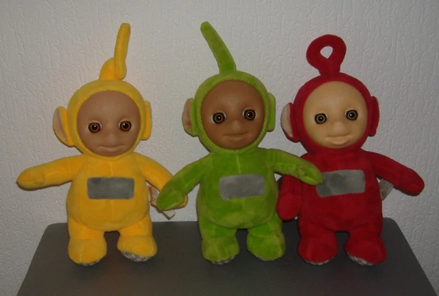 CBEEBIES TELETUBBIES TALKING - Red Po, Yellow La La, Green Dipsy Soft ...