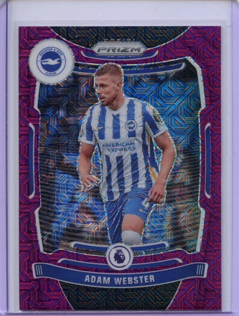 2021-22 PANINI PRIZM Premier League Adam Webster Purple Mojo Prizm #185 ...