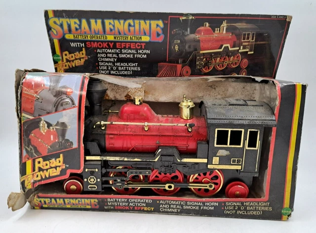 VINTAGE STEAM TRAIN Engine Battery Operated Mystery Action Steam T2790 ...