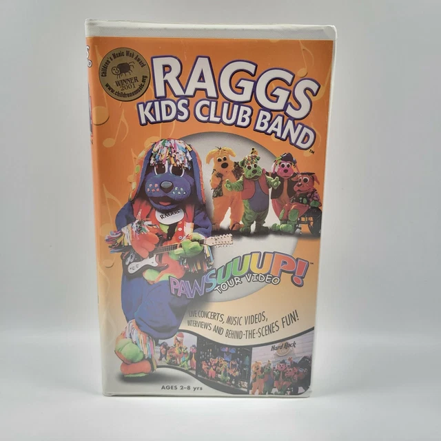 RAGGS KIDS CLUB BAND Pawsuuup! Tour Video VHS Video Tape Clamshell £9. ...