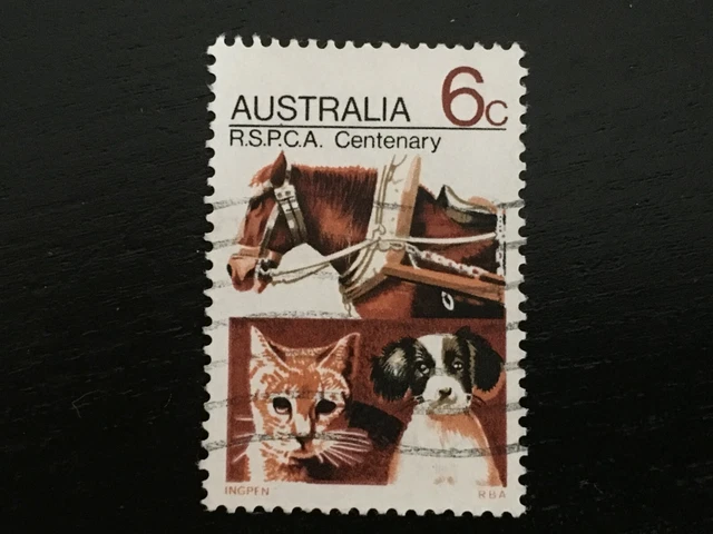 1971 AUSTRALIA CENTENARY Rspca 6C Stamp - Used $0.75 - PicClick AU
