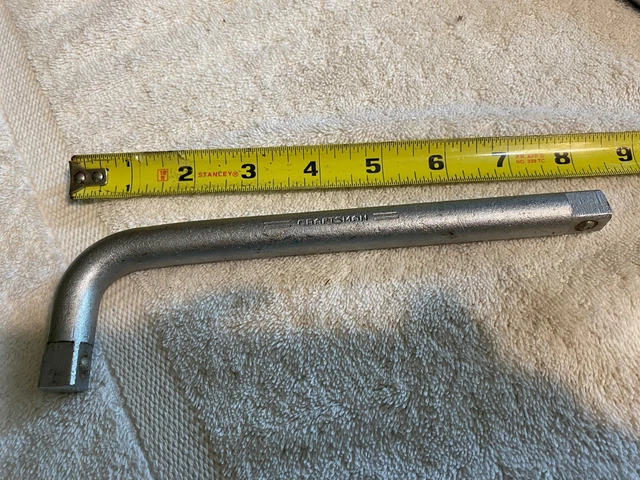 CRAFTSMAN VINTAGE 1/2" Drive 8" Cheater Breaker Bar 90 Degree, USA Made ...