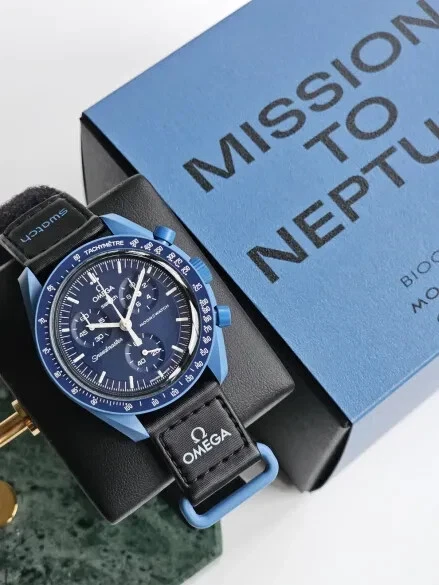 OMEGA X SWATCH Speedmaster MoonSwatch Mission to Neptune - New Never ...