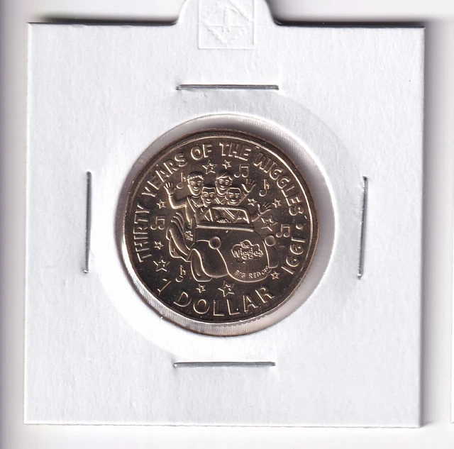AUSTRALIAN: 2021 $1 30 Years Of The Wiggles 1991 Unc Coin In 2X2 Holder ...