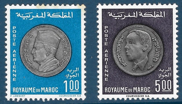 TIMBRE MAROC MOROCCO Poste Aérienne N°117 / 118 -Cachet 1er Jour ...
