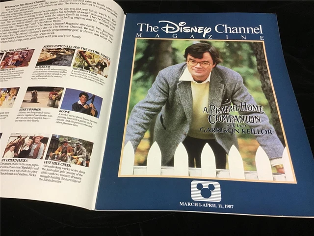 DISNEY CHANNEL MAGAZINE Mar 1-April 11, 1987 A Prairie Home Companion ...