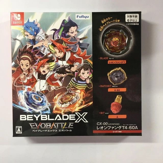 BEYBLADE X CX-00 Leonfang T4-60A Red Beyblade X EVOBATTLE Nintendo ...
