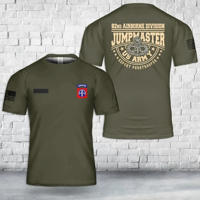 CUSTOM NAME US Army 82nd Airborne Paratrooper Jumpmaster T-Shirt 3D $19 ...