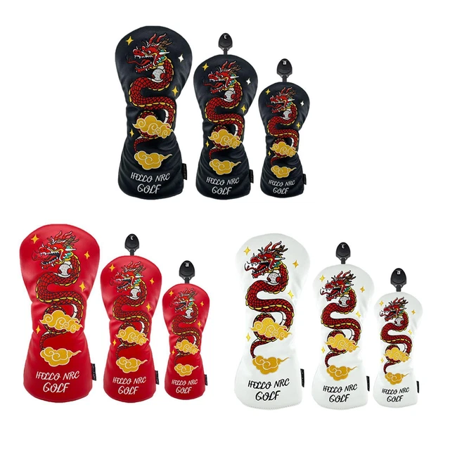 GOLF CLUB HEAD Cover Chinese Dragon Golf Wood Headcover for Sports ...