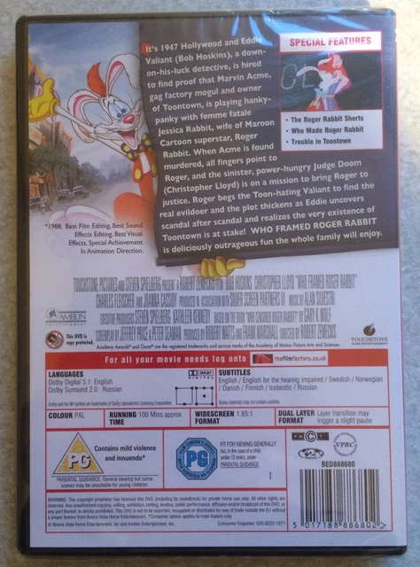 WHO FRAMED ROGER Rabbit? (DVD, 2003) - Brand New Sealed £4.00 - PicClick UK
