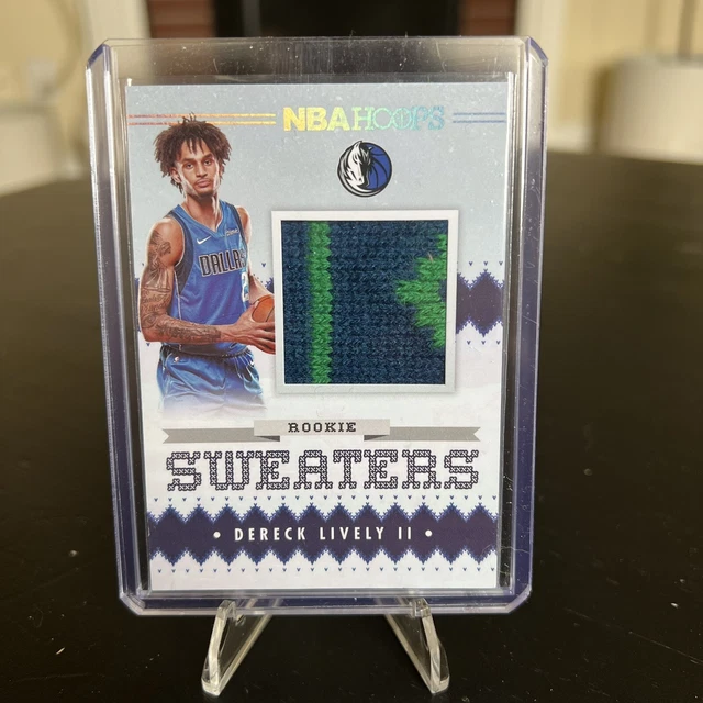 PULLS D'HIVER DERECK Lively II 2023-24 NBA Hoops patch carte recrue RC ...