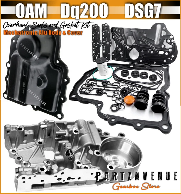 GEARBOX 0AM DQ200 VW AUDI SKODA Mechatronic unit body cover Overhaul ...