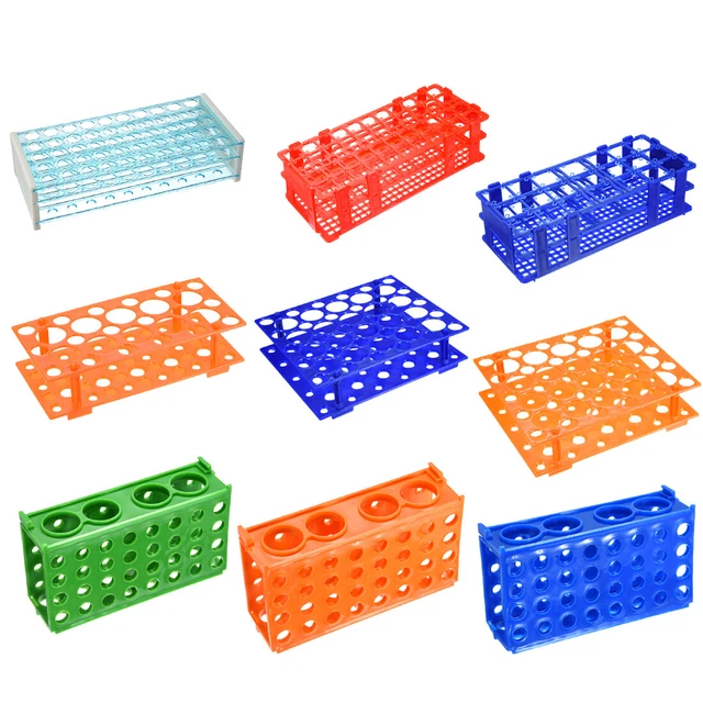 VARIOUS SIZES TEST Tube Rack Holder Polypropylene Lab Testing Tube ...
