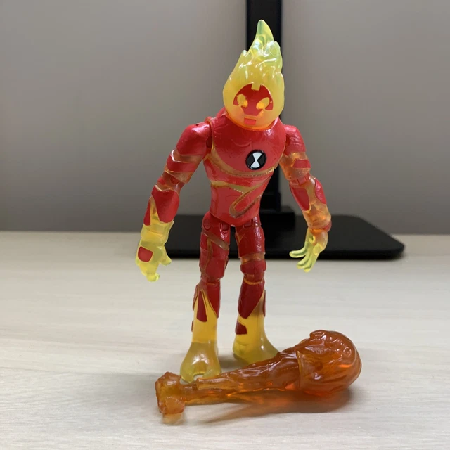 BEN 10 HEATBLAST Fire Cartoon Network Playmates Articulated Figure 5” £ ...