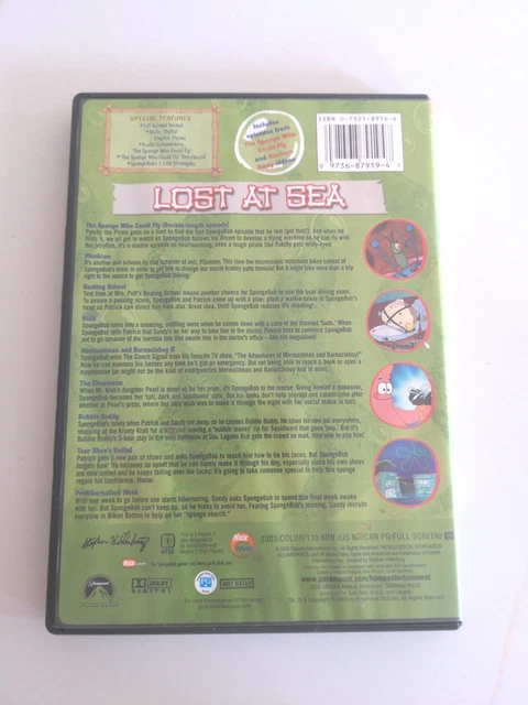 SPONGEBOB SQUAREPANTS: LOST at Sea (DVD, 2003) Comes With 9 Episodes & Insert $8.34 - PicClick CA