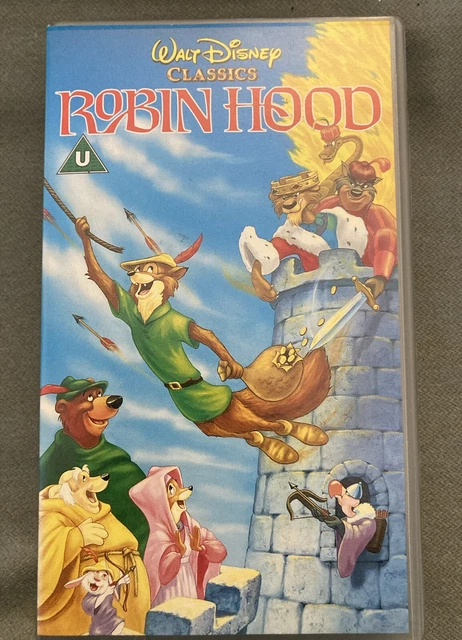 WALT DISNEY CLASSICS - Robin Hood - VHS, Rare 1993 Version £3.99 ...