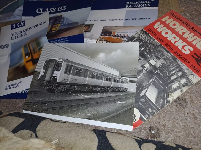 5X ASSORTED BRITISH Railways Train Information And Photo Documents ...