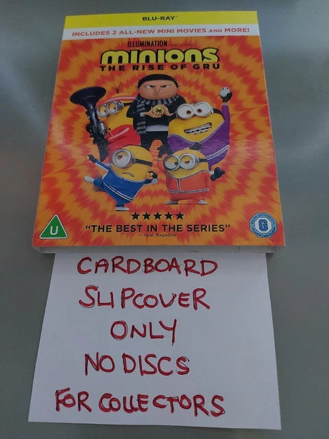 MINIONS: THE RISE of Gru [U] Blu-ray. CARDBOARD SLIPCOVER ONLY. NO ...