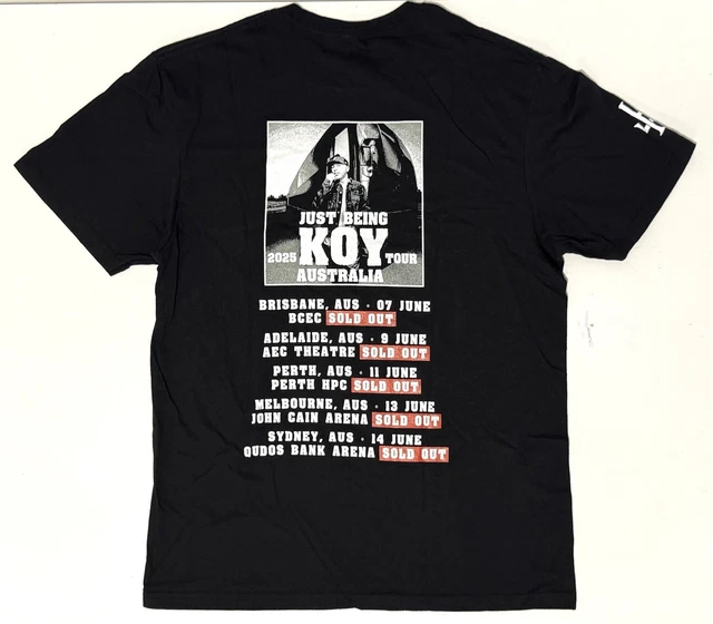 JO KOY 2025 Tour Official Just Being Koy Shirt T-Shirt Size Medium $32. ...