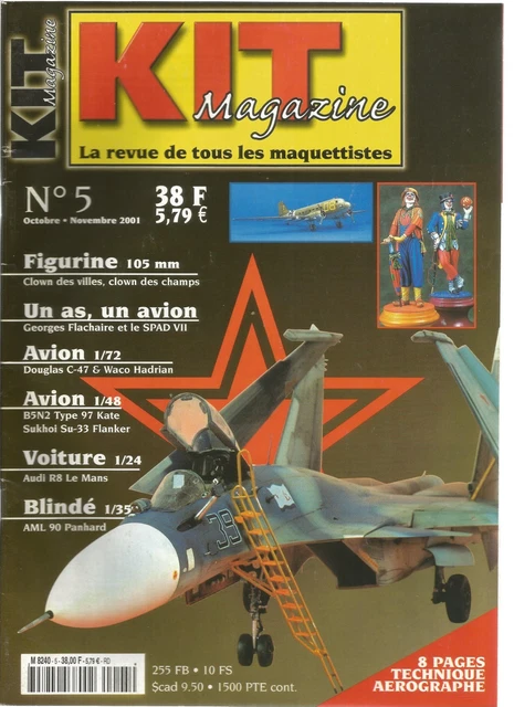 KIT MAGAZINE N°05 Clown Des Villes... / Spad Vii / Douglas C-47 /Audi ...