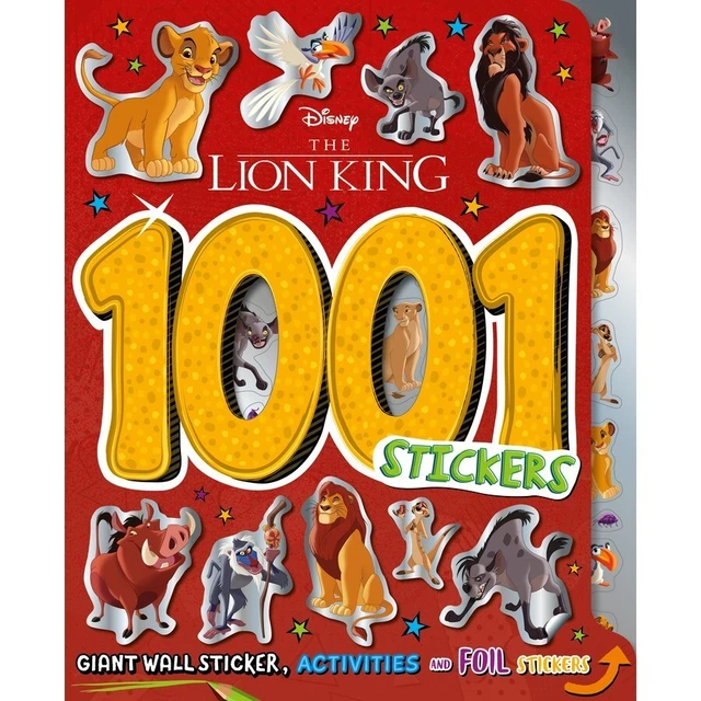 ~ DISNEY ~ The Lion King 1001 Stickers Activity Book ~ Simba ~ Timon ...