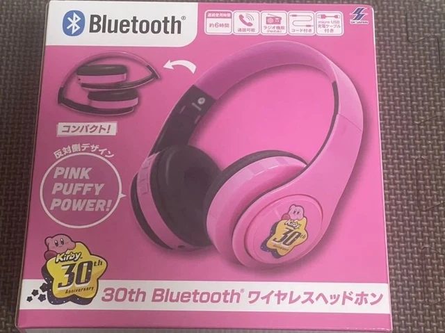 JPN KIRBY OF the Stars 30th Bluetooth wireless headphones 2.4 GHz band Pink SK0 £69.78 - PicClick UK