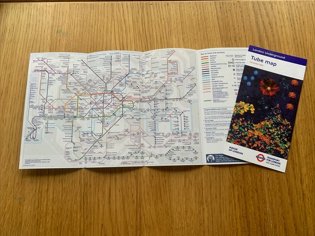 TFL/LONDON UNDERGROUND TUBE Map December 2024 edition £2.43 - PicClick UK
