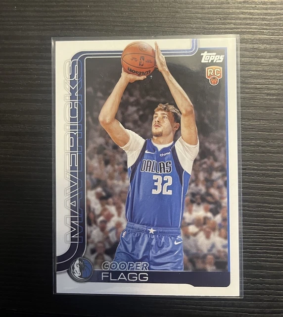 2025 26 Topps Basketball Cooper Flagg Rc Rookie 201 Mavericks Psa 10