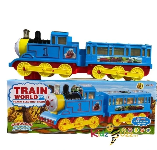 FLASH ELECTRIC TRAIN – Light & Sound Toy Train – Kids Choo Choo Engine ...