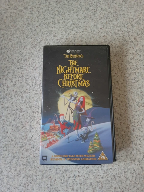 VHS TAPE , TIM BURTON’s THE NIGHTMARE BEFORE CHRISTMAS RARE WALT DISNEY ...