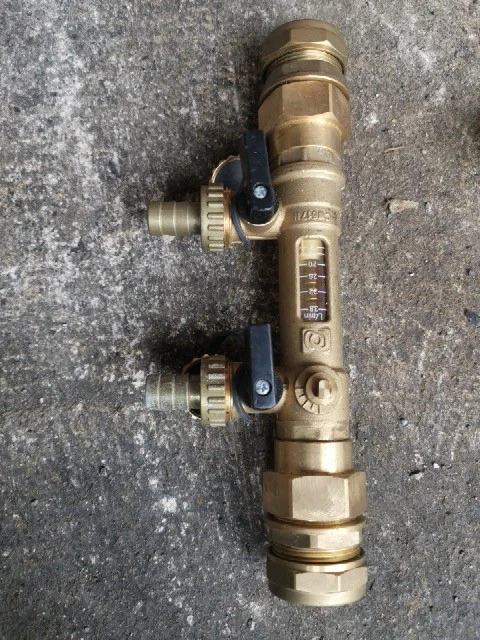FILL AND FLUSH Valve 28mm For Air Source Heat Pump System Domestic ...