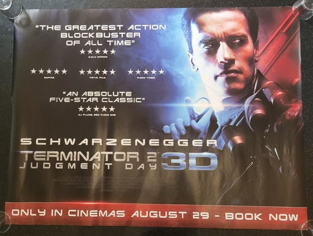 ORIGINAL CINEMA QUAD Poster: TERMINATOR 2 JUDGEMENT DAY, 20th ...