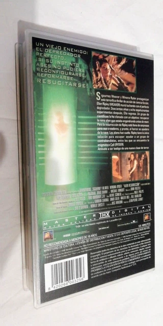 ALIEN RESURRECTION TAPE VHS Winona Ryder Sigourney Weaver Widescreen ...
