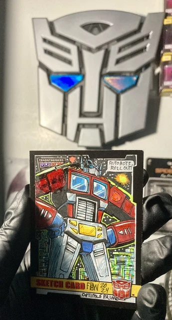 TRANSFORMERS BOTCON « G1 OPTIMUS PRIME » - Carte croquis originale art ...