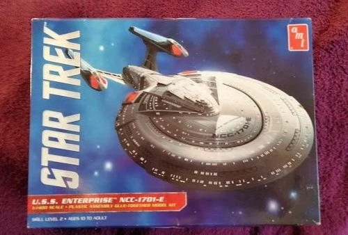 AMT 1:1400 STAR Trek U.S.S. ENTERPRISE NCC-1701-E Model Kit 853 *SEALED ...