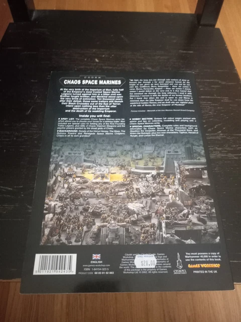 WARHAMMER 40K CODEX: Chaos Space Marines (3rd Edition, 2nd Codex) Out ...