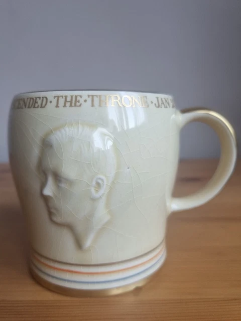 1936 CROWN DEVON King Edward VIII Coronation and Abdication Art Deco ...