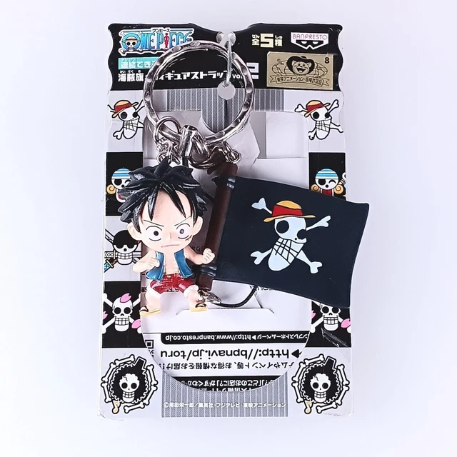 MONKEY D. LUFFY One Piece Pirate Flag & Figure Strap Du Japon F/S EUR ...