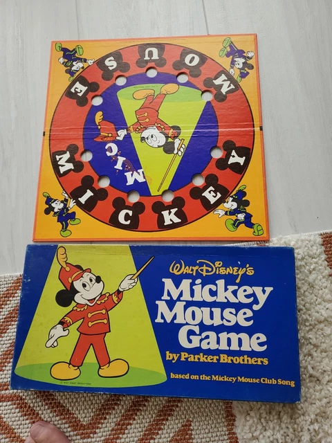 RARE WALT DISNEY'S Mickey Mouse Board Game Parker Brothers Family Game ...