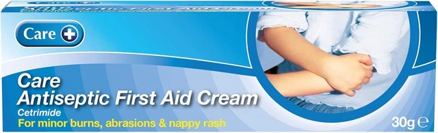 CARE ANTISEPTIC FIRST Aid Cream 30g, for Burns, Cuts & Nappy Rash £3.29 ...