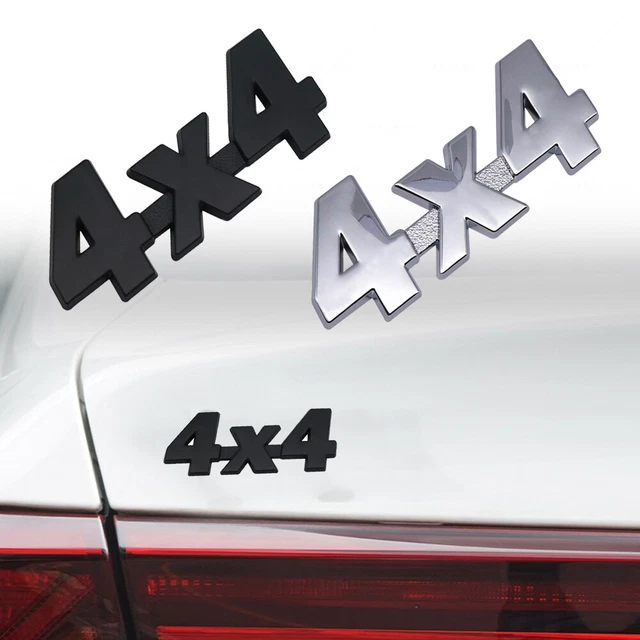 4X4 3D METAL Car Stickers Tail Emblem Off-road SUV Car Body Sticker £4. ...