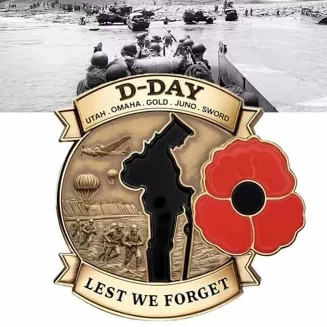 EDITION D-DAY 80TH Anniversary Commemorative Badge D-Day Commemorative ...