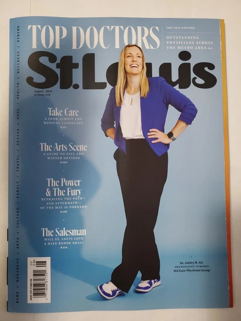 ST. LOUIS MAGAZINE August 2025 Issue Top Doctors, The Art Scene, Take ...