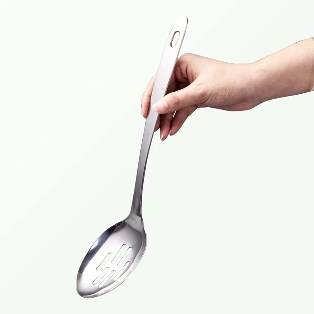 SLOTTED SPPON, COOKING Turner Ladle Stainless Steel Utensil Tool Set ...