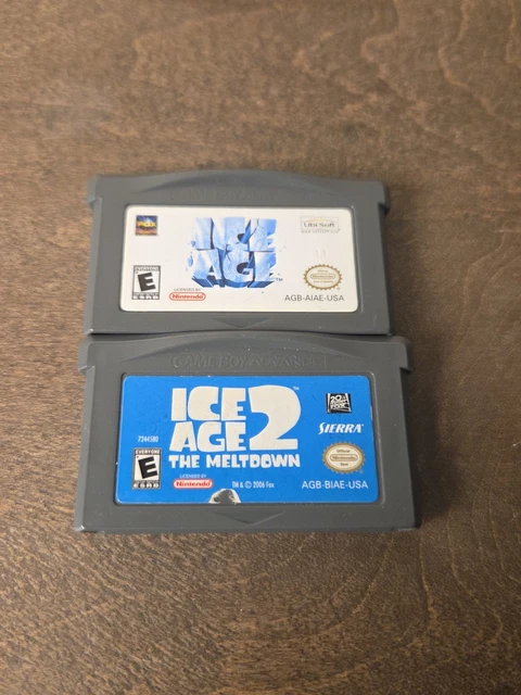 ICE AGE & Ice Age 2 The Meltdown Nintendo Game Boy Advance GBA Lot £14. ...