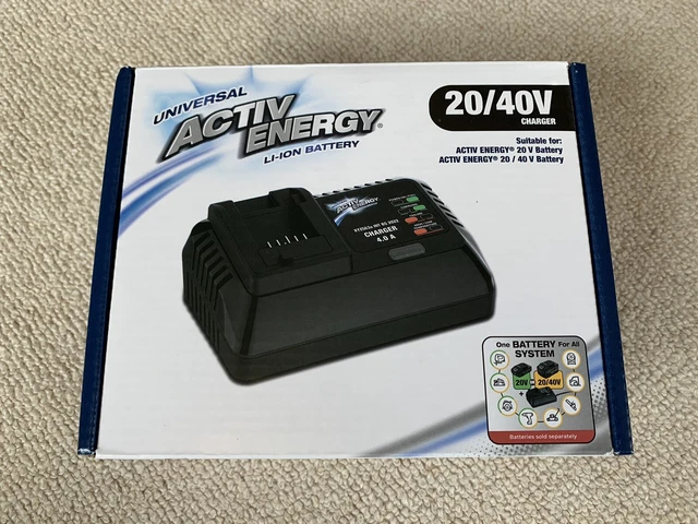 FERREX ACTIV ENERGY 20V / 40V Lithium Ion Battery Charger (Aldi) £19.00 - PicClick UK